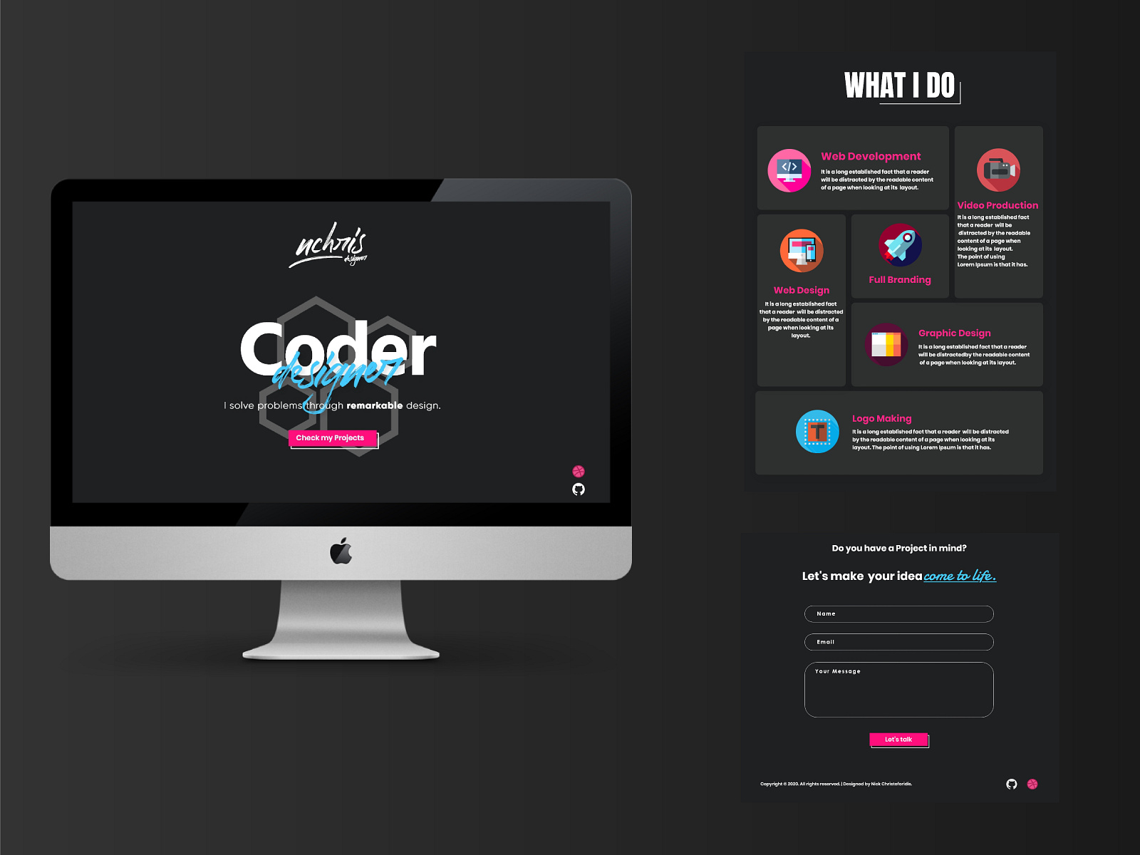 Coder & Designer by nchrisdesigner on Dribbble