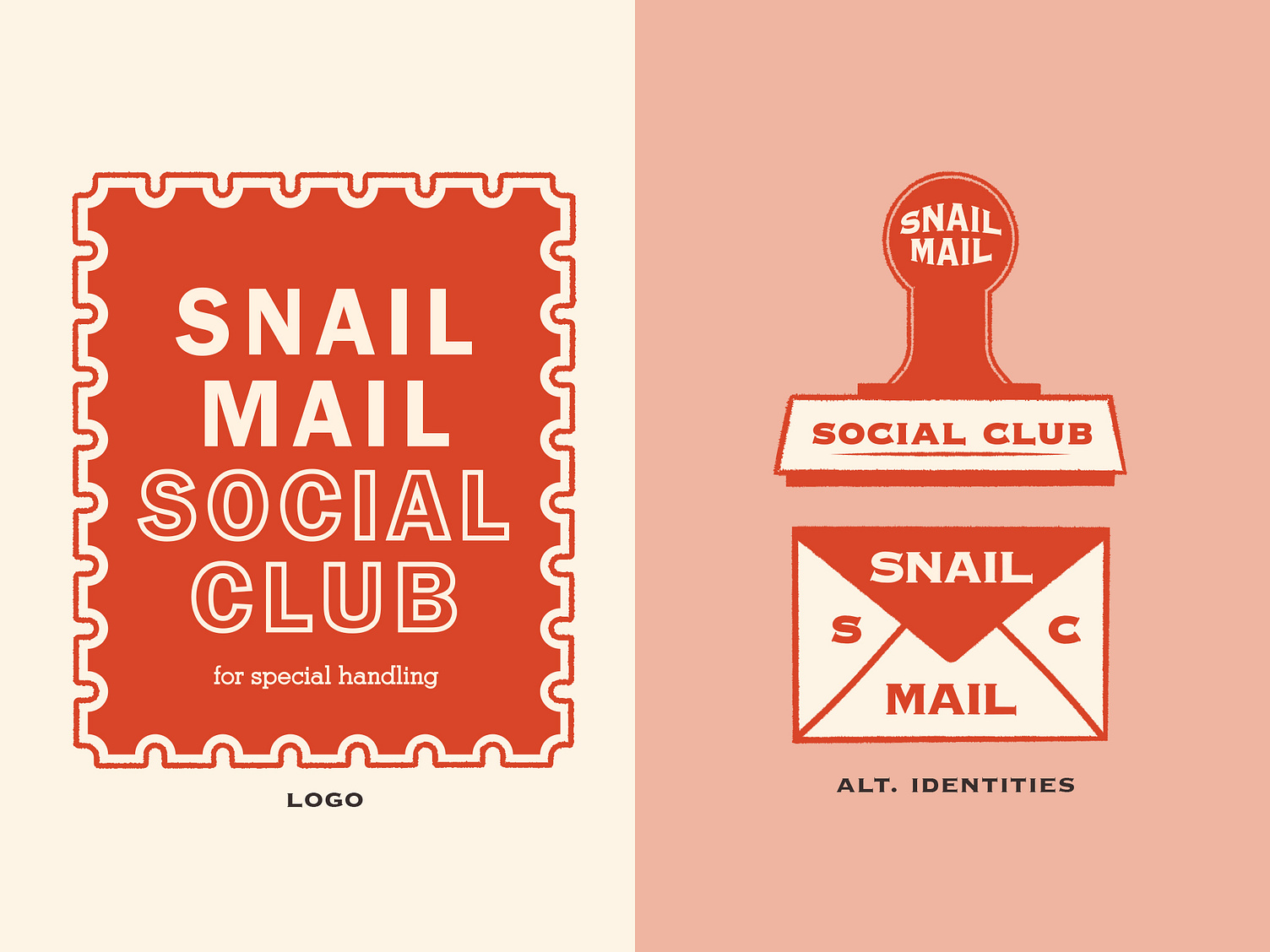 Snail Mail Social Club Identity by Beth Mathews on Dribbble