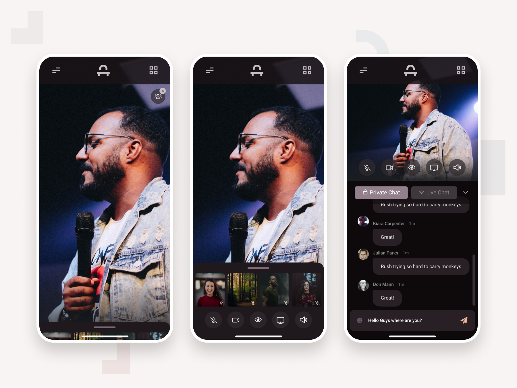 Altar Video Chat - Mobile UI/UX by Brightscout on Dribbble