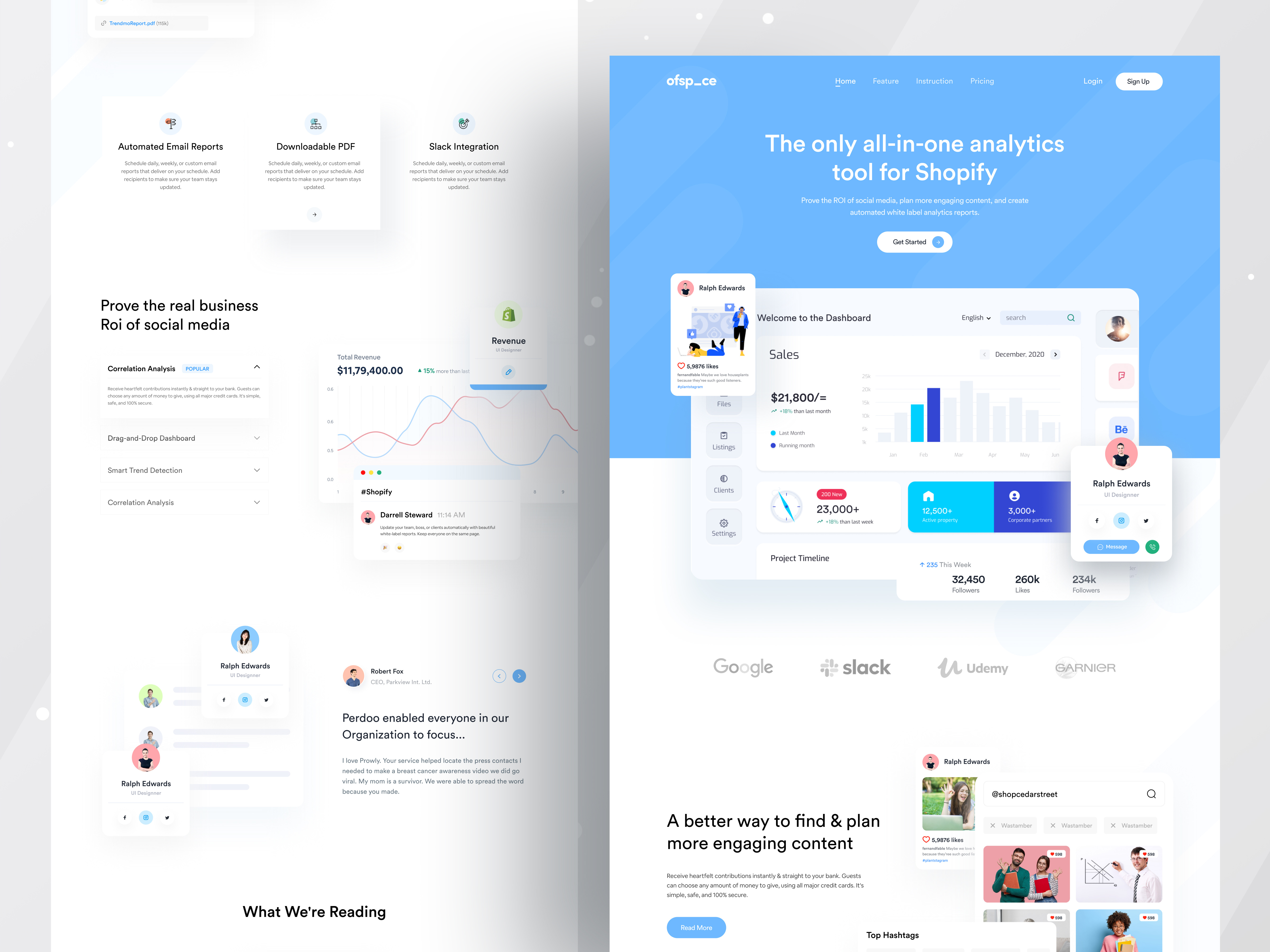 Sass Landing UI by Ofspace UX/UI on Dribbble