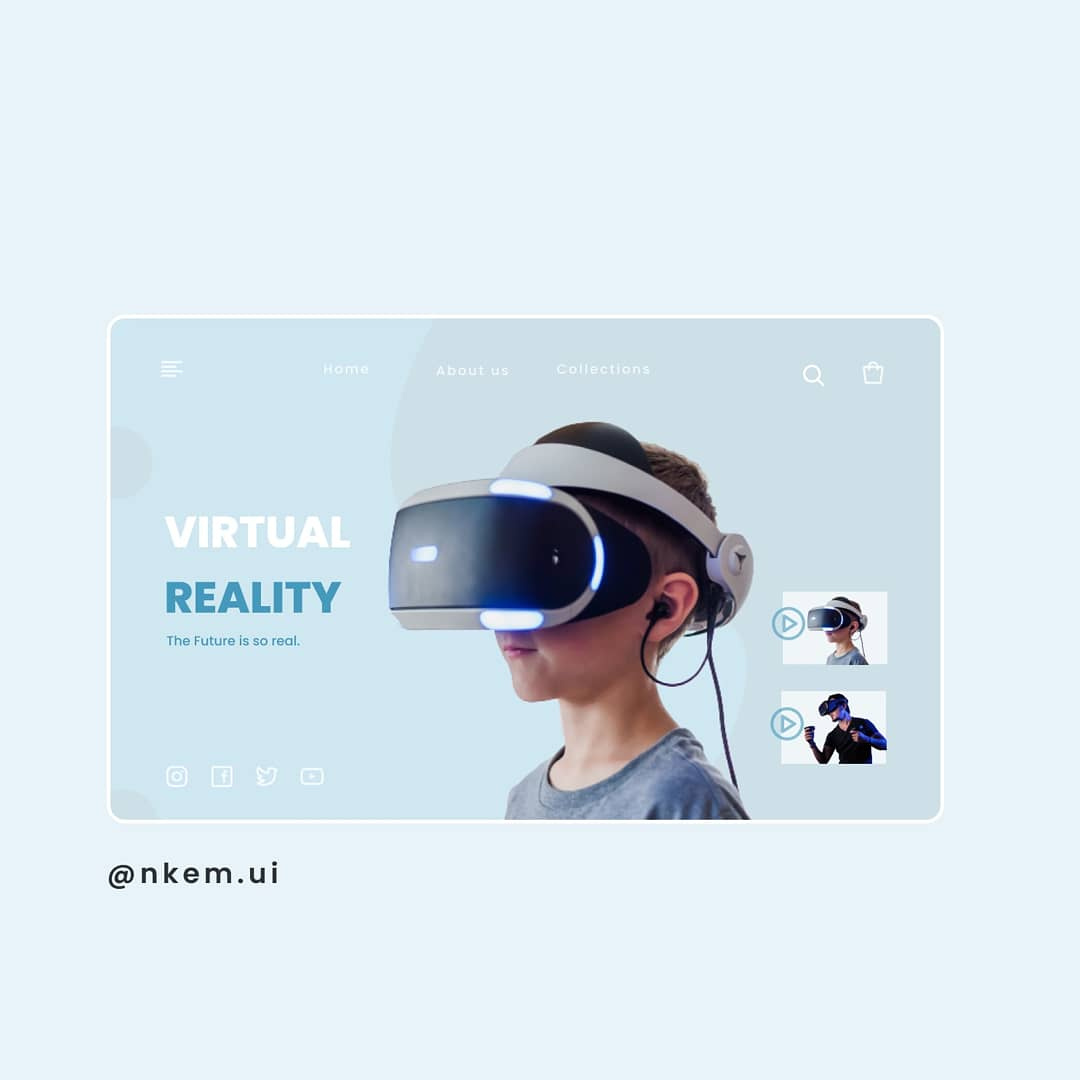 VIRTUAL REALITY UI 1 by Ukah Nkem on Dribbble