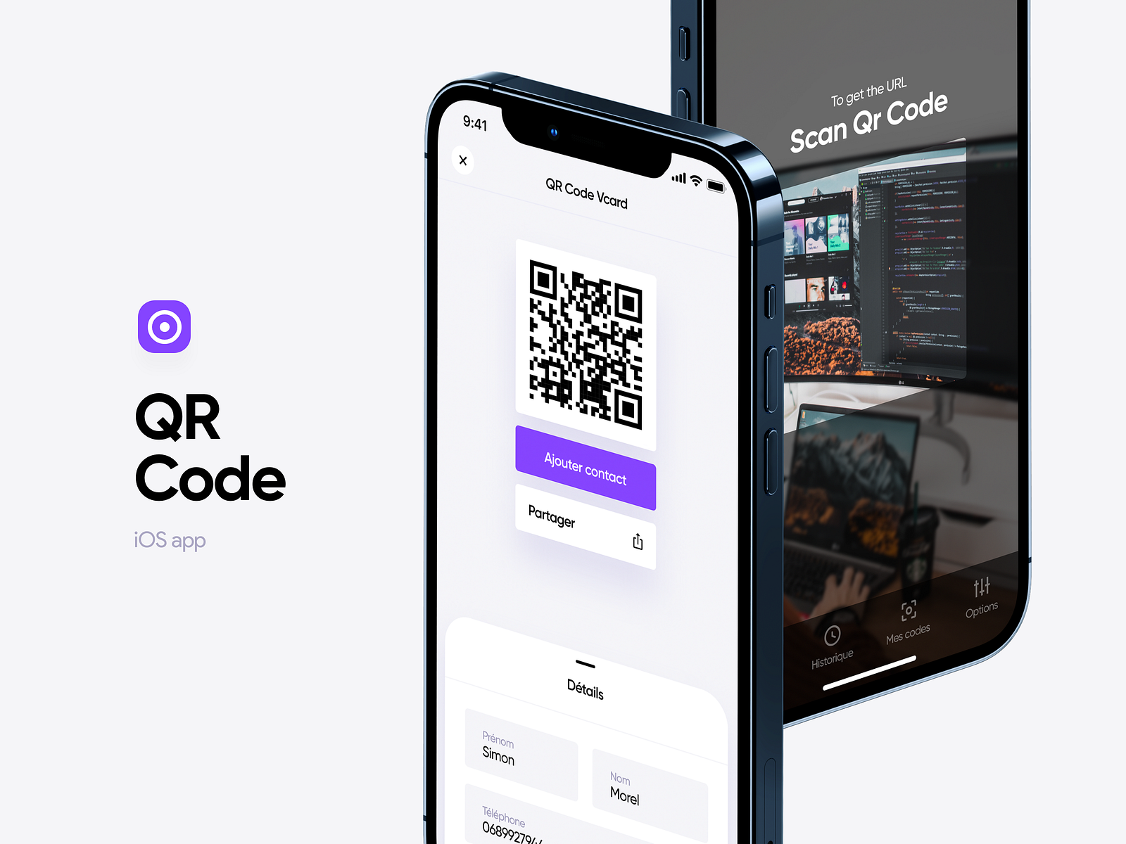 QR Code iOS by Simon Frouz on Dribbble