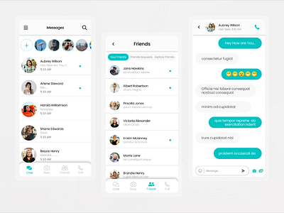 Chat App UI by Codeflash Infotech LLP on Dribbble
