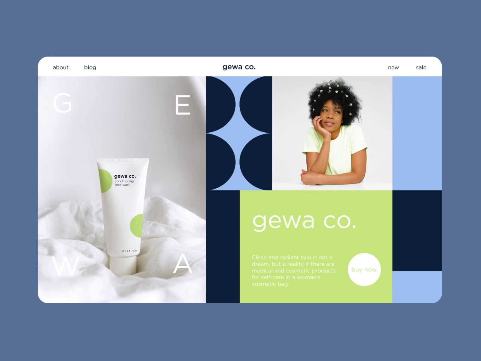 Cosmetics shop website slider by Wandry Agency on Dribbble