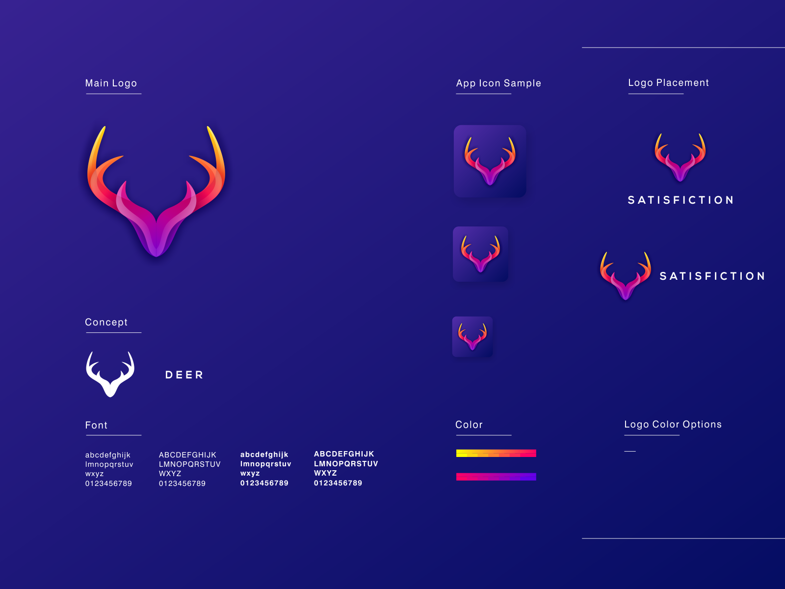 colorful deer logo by Lelevien on Dribbble