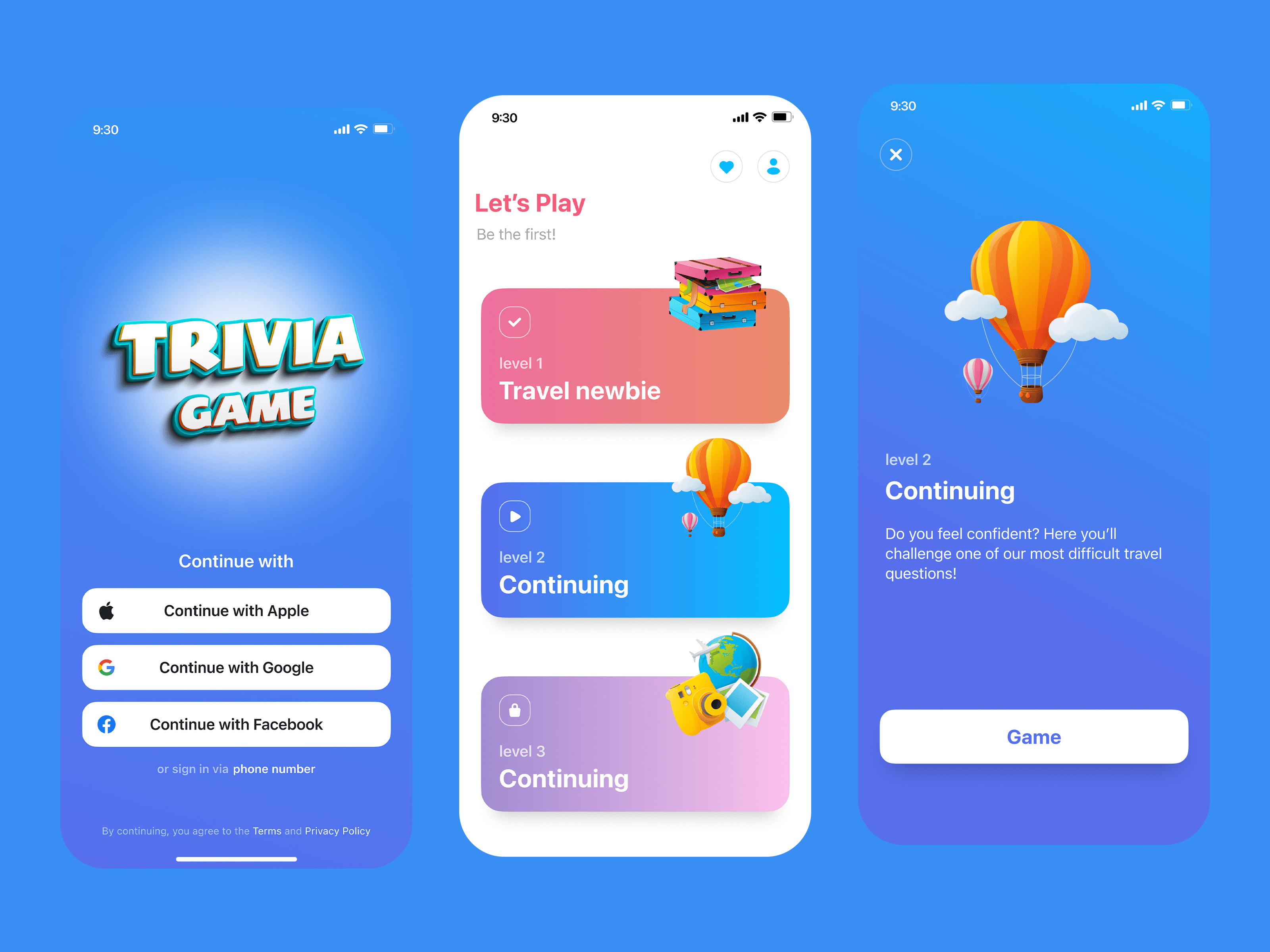Quiz Game App | Trivia App | UI Kit by Ivan Saverchenko on Dribbble
