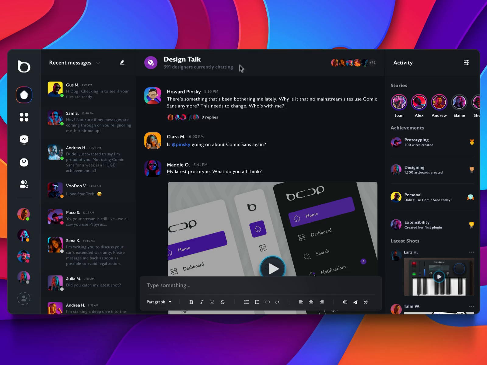 Freebie 07 Messenger Experience By Howard Pinsky On Dribbble