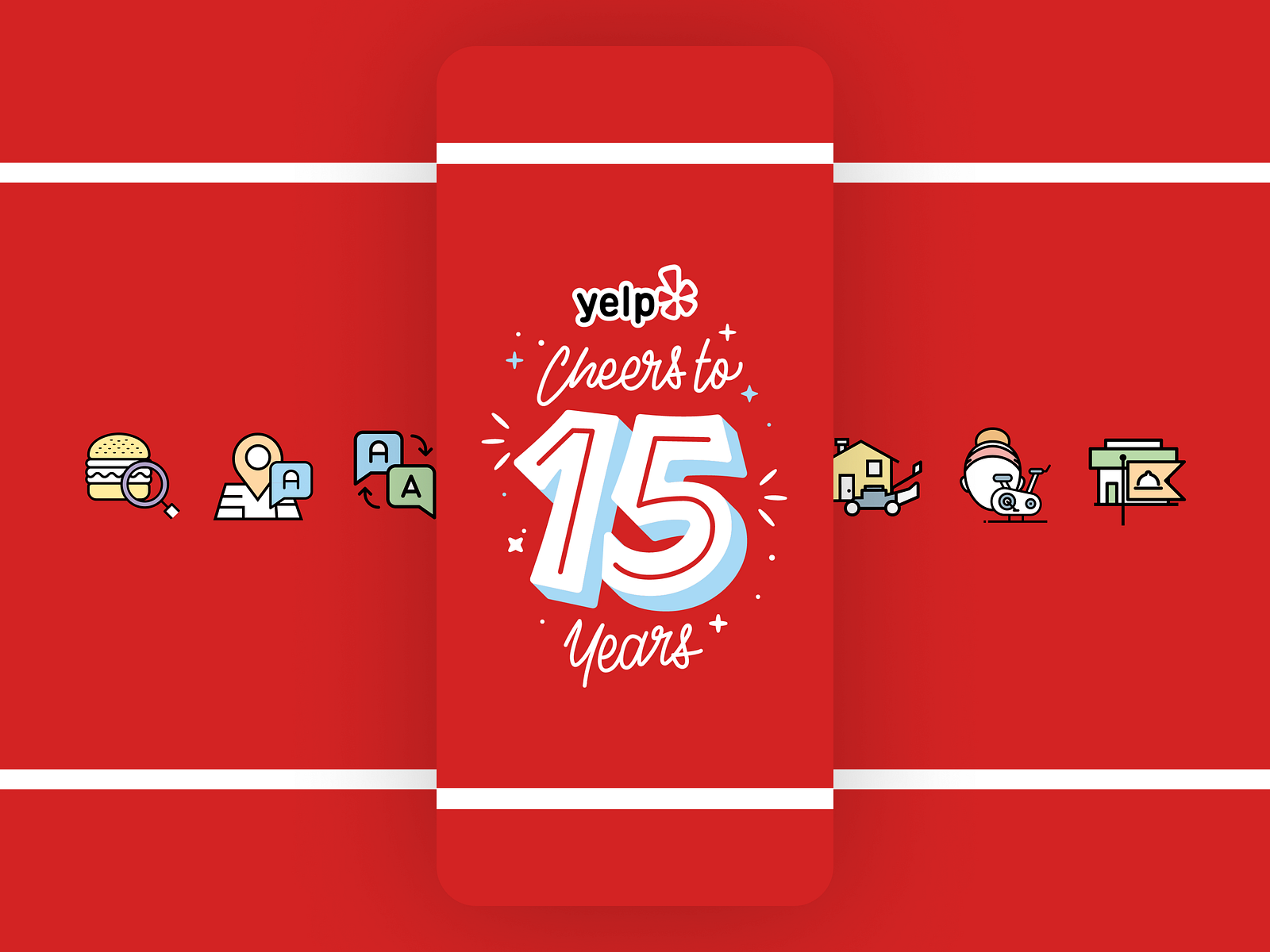 15 Years by Sam Vickars on Dribbble
