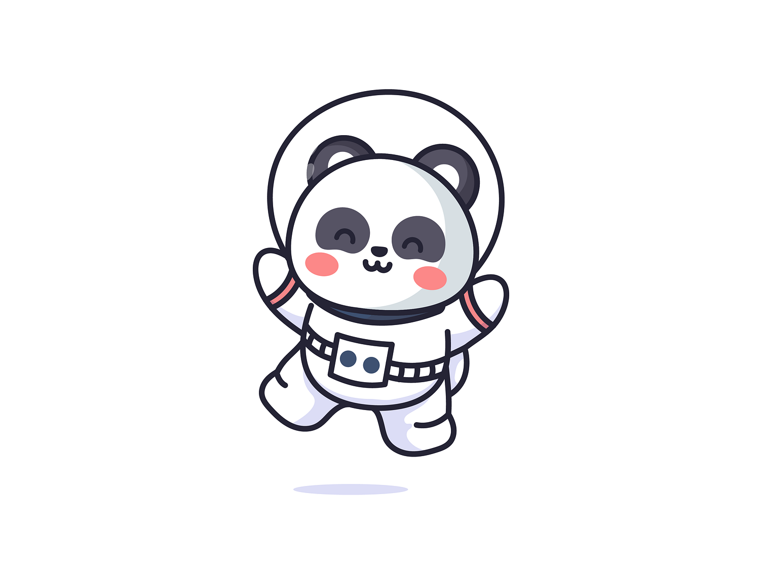 Astro Panda by Jaysx1 on Dribbble