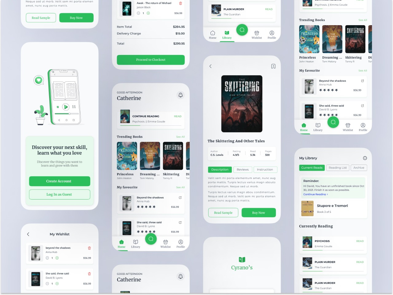 Bookstore Mobile App UI/UX by Shahriar Sultan for Lumixel Studio on ...
