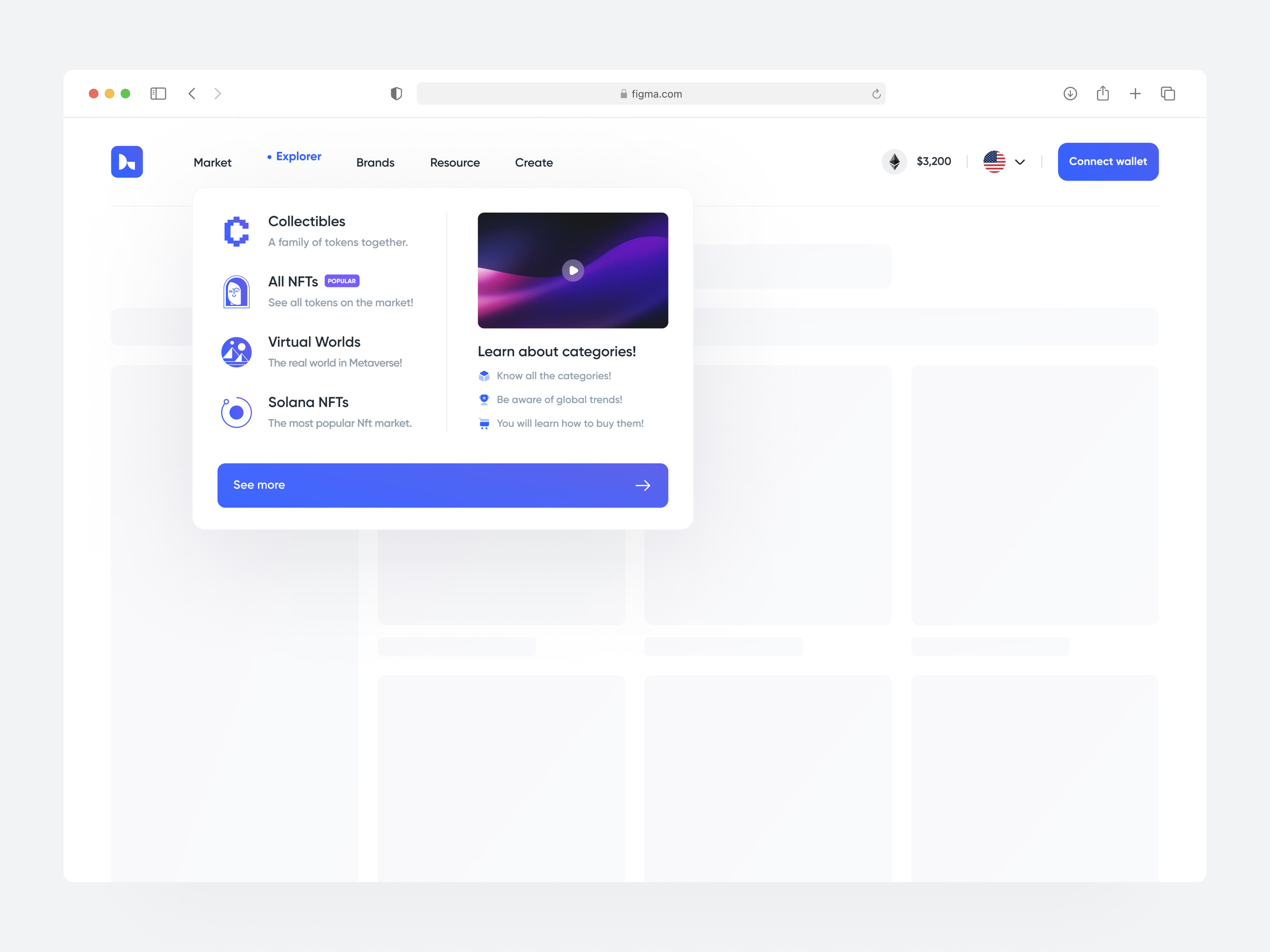 Header navigations - Dropdown menu by Sadegh Parizad for Echo on Dribbble