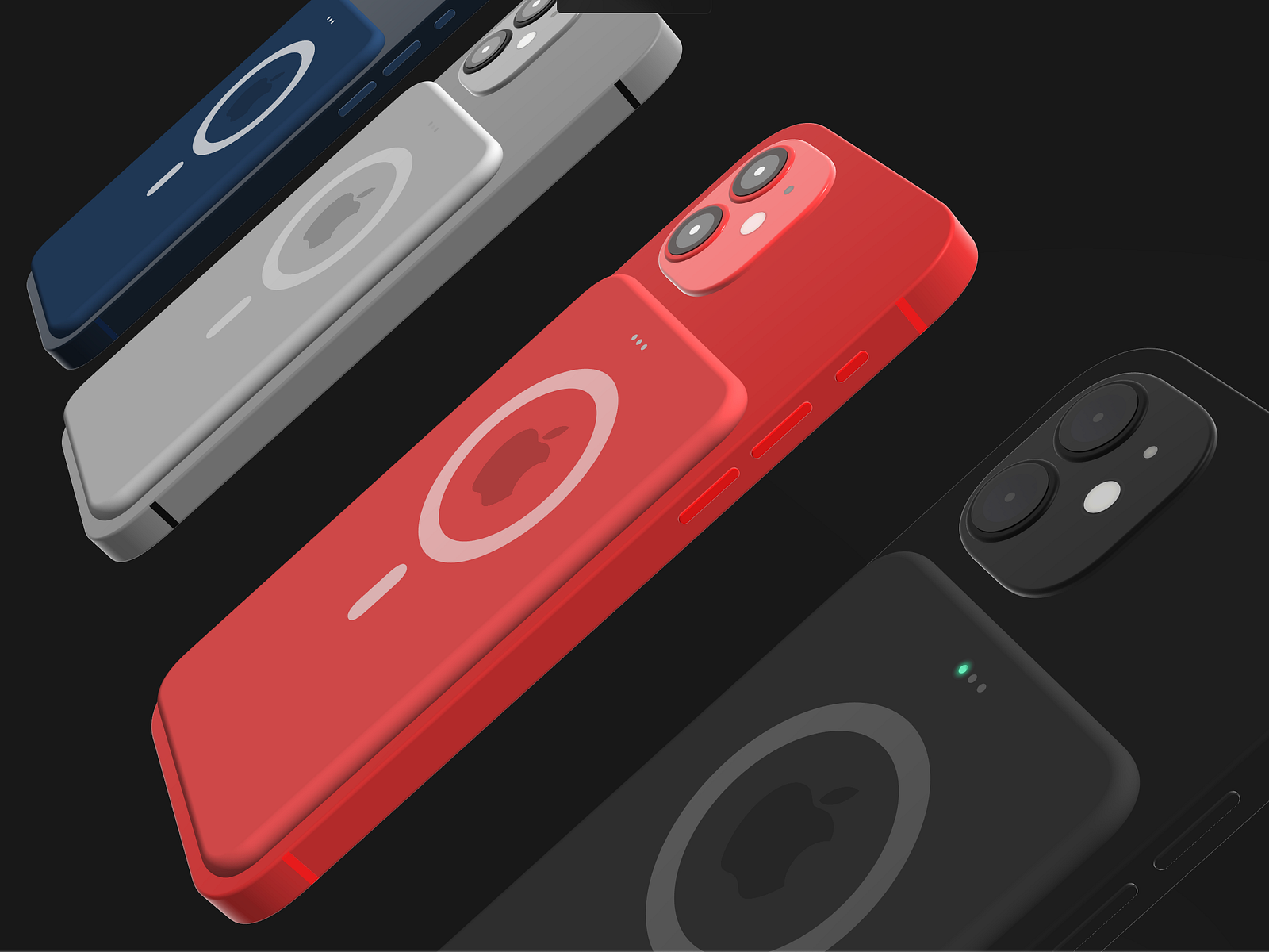 Apple MagSafe battery pack concept by Angelo Libero Designs on Dribbble