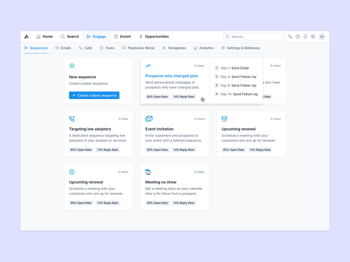 Template library by Eugen Eşanu on Dribbble