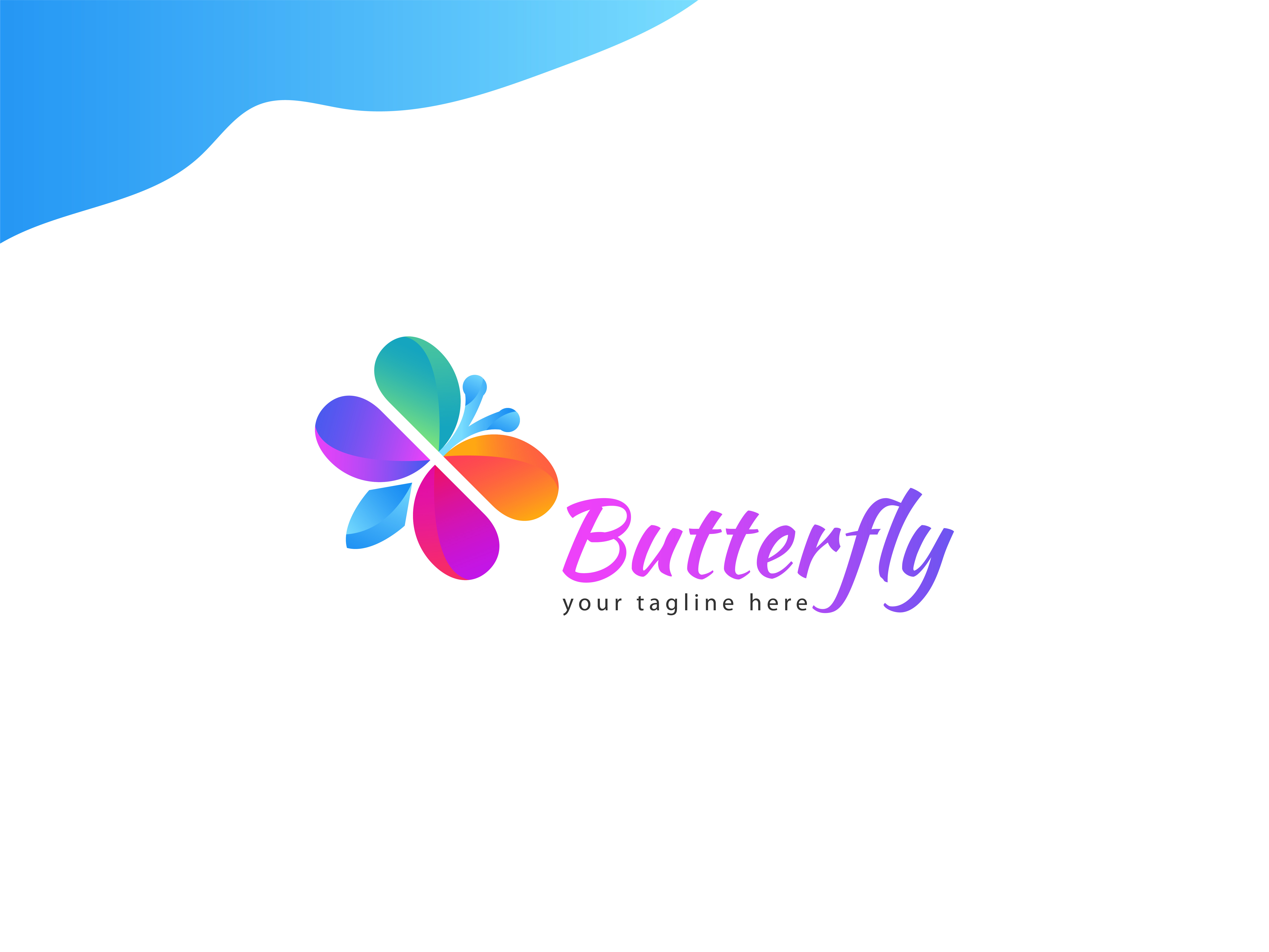 Butterfly logo by Shaheen Ahmed on Dribbble