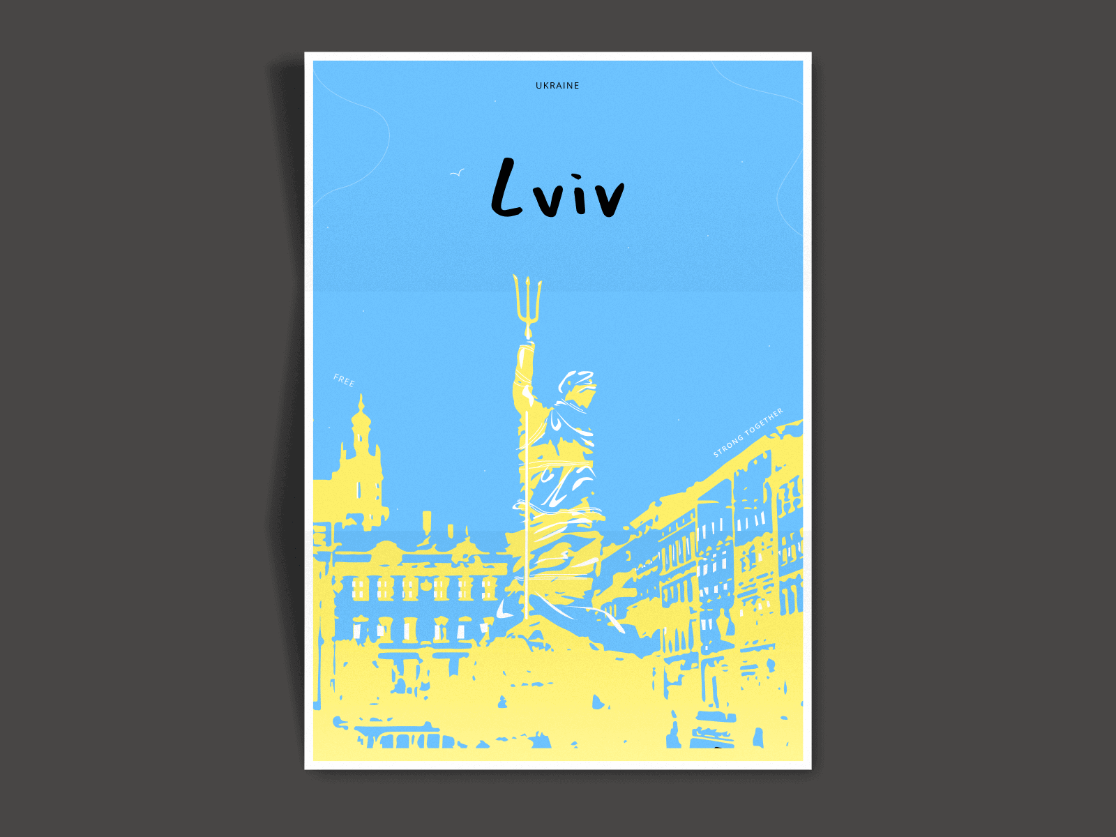 Travel Poster Lviv, Ukraine by UPQODE on Dribbble