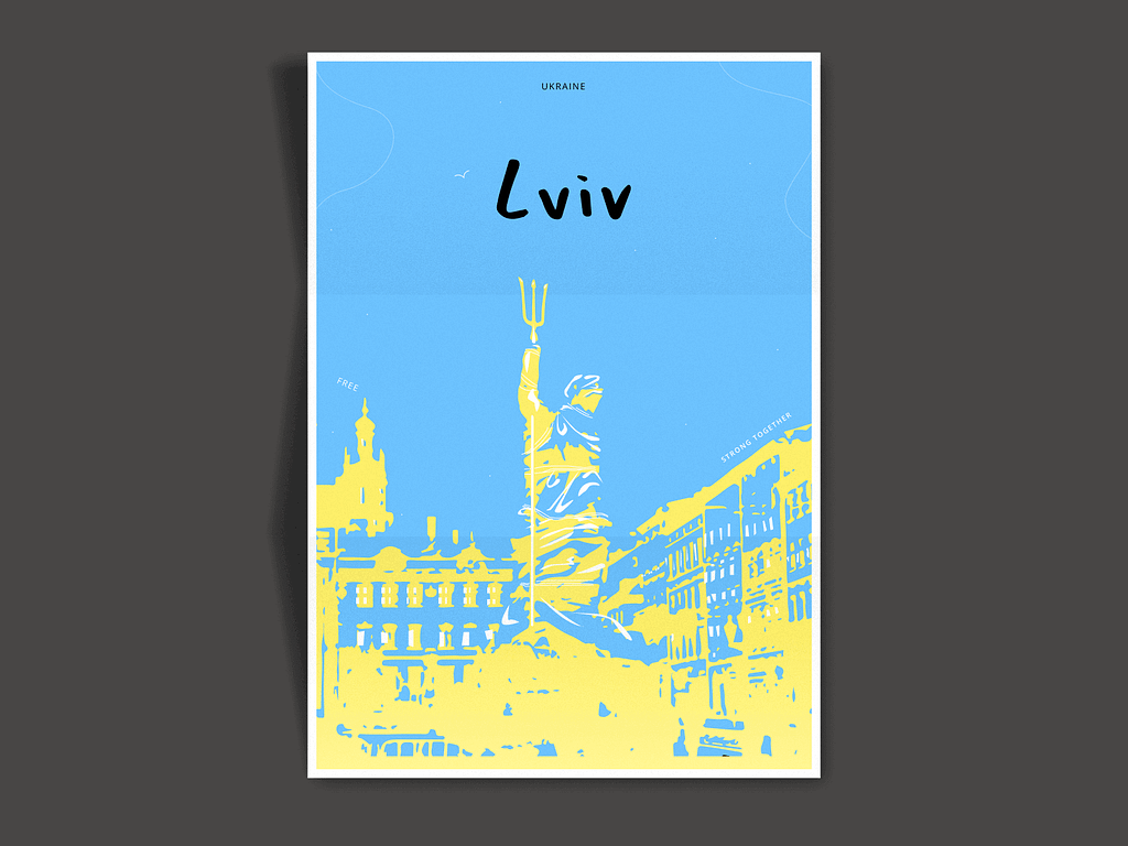 Travel Poster Lviv, Ukraine by UPQODE on Dribbble