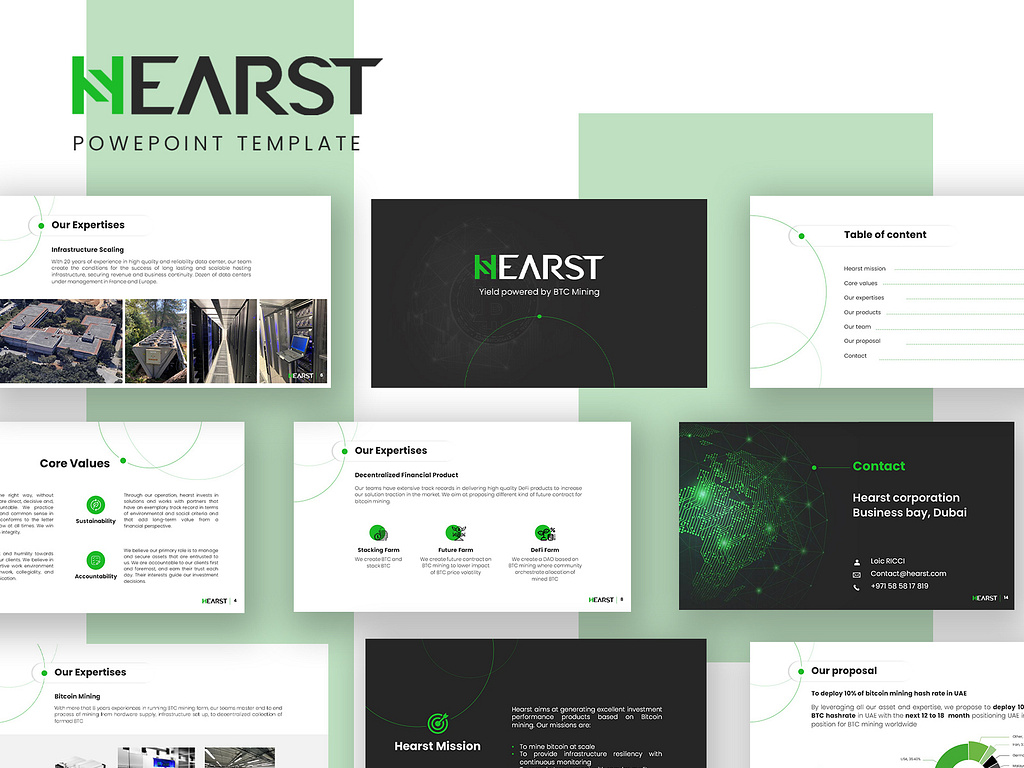Powerpoint Template Design Hearst by Temis on Dribbble