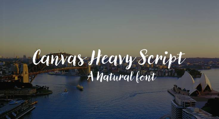 Canvas Heavy Script Font by Ramzan Shahid on Dribbble