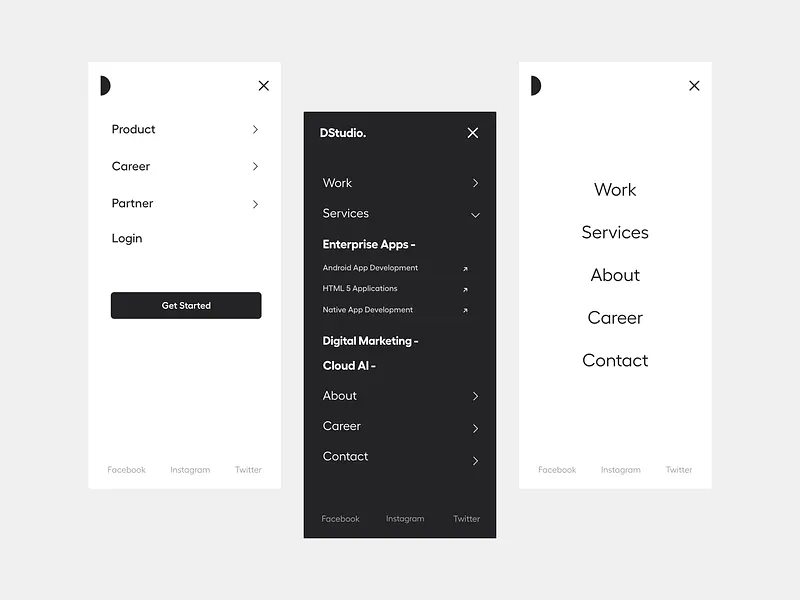 App Menu designs, themes, templates and downloadable graphic elements ...