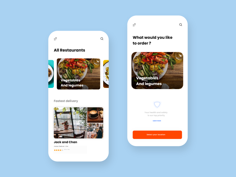 clean app design by Youssef on Dribbble
