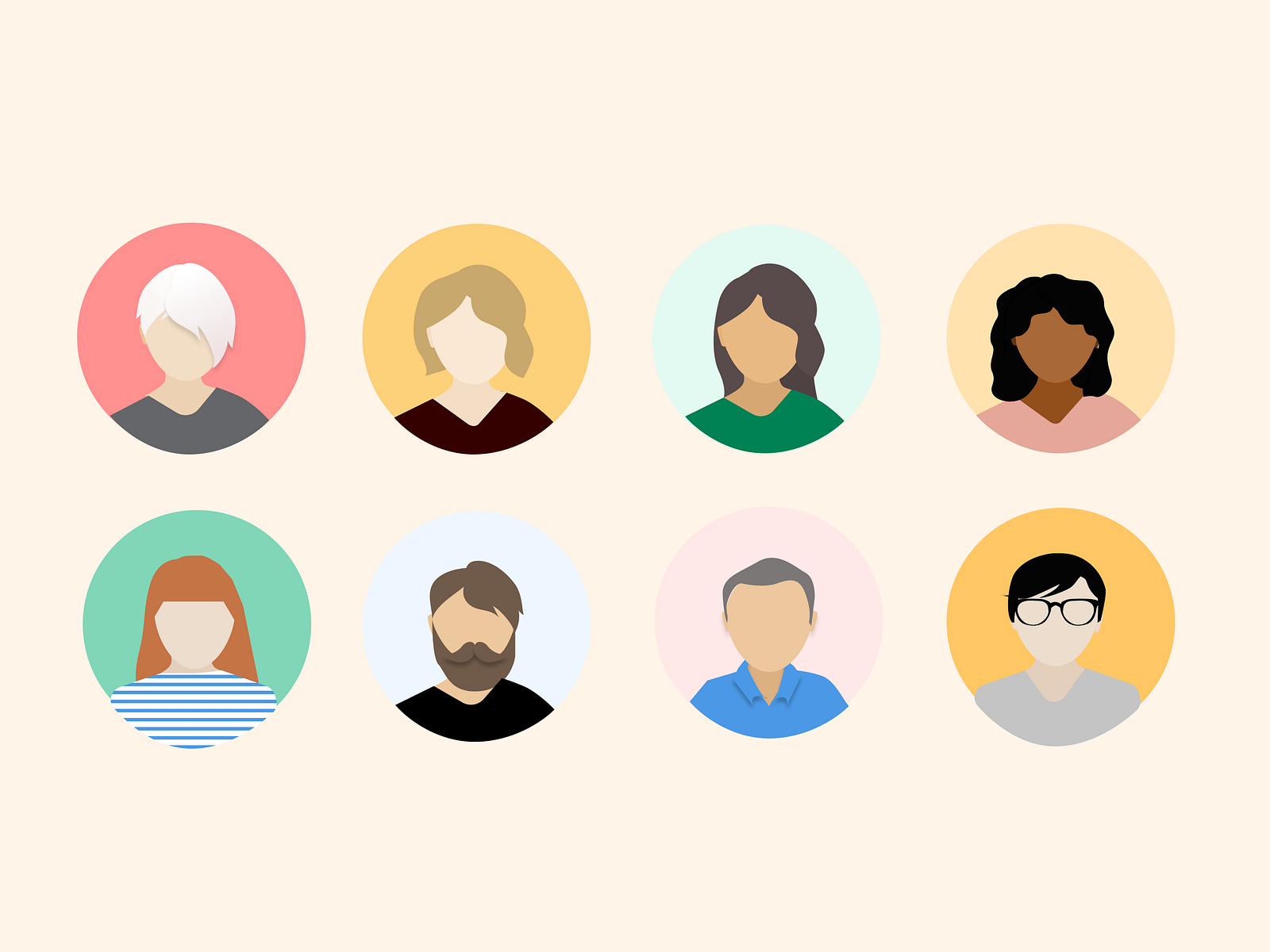 Persona Avatars by Ashley Cunningham on Dribbble
