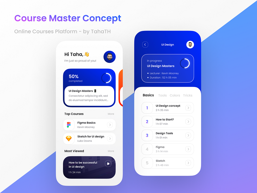 Course Master | Concept by Taha on Dribbble