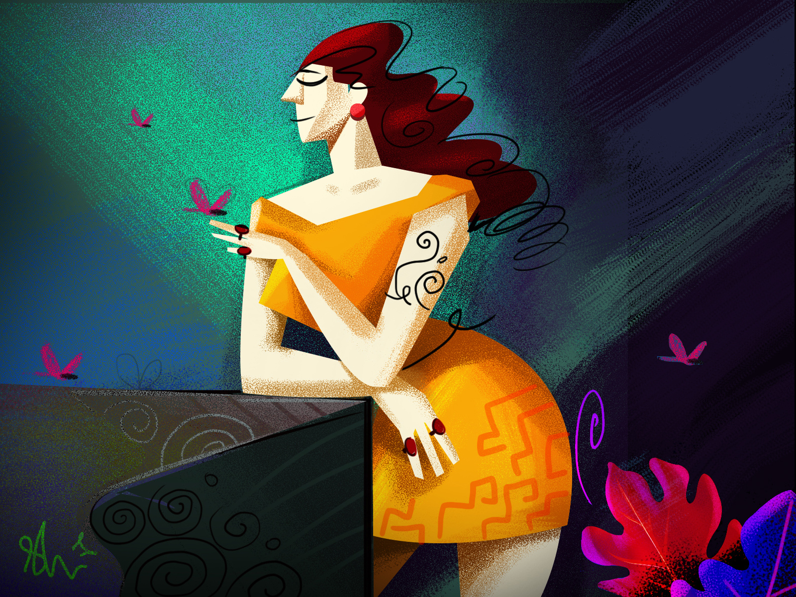 Beautiful girl by sureshkumar r on Dribbble