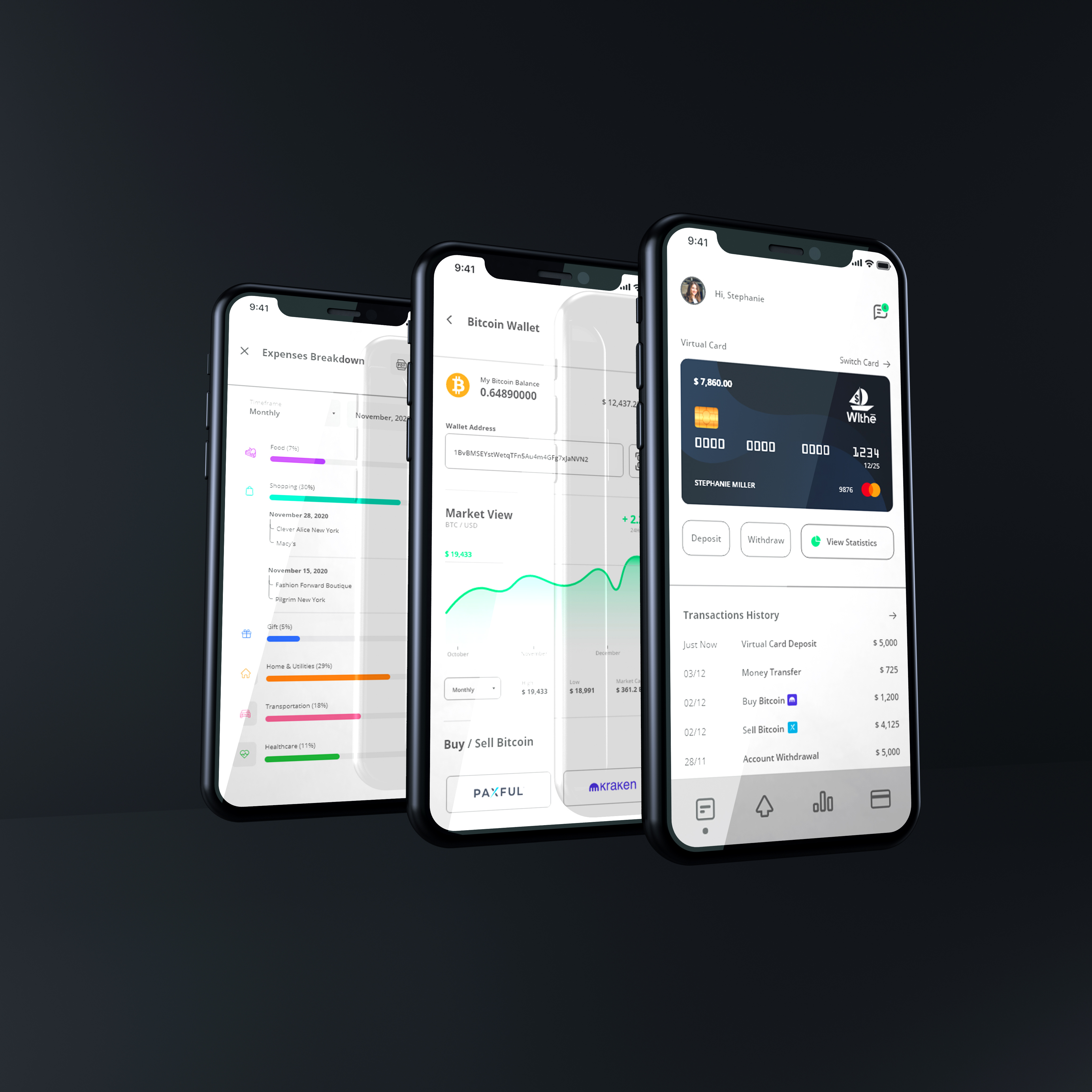 Virtual Card App - Digital Wallet | UI Design by Indra Satria Ramadhan ...