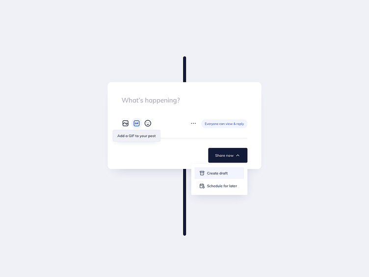 Share a Post UI Design by Ildiko Gaspar on Dribbble