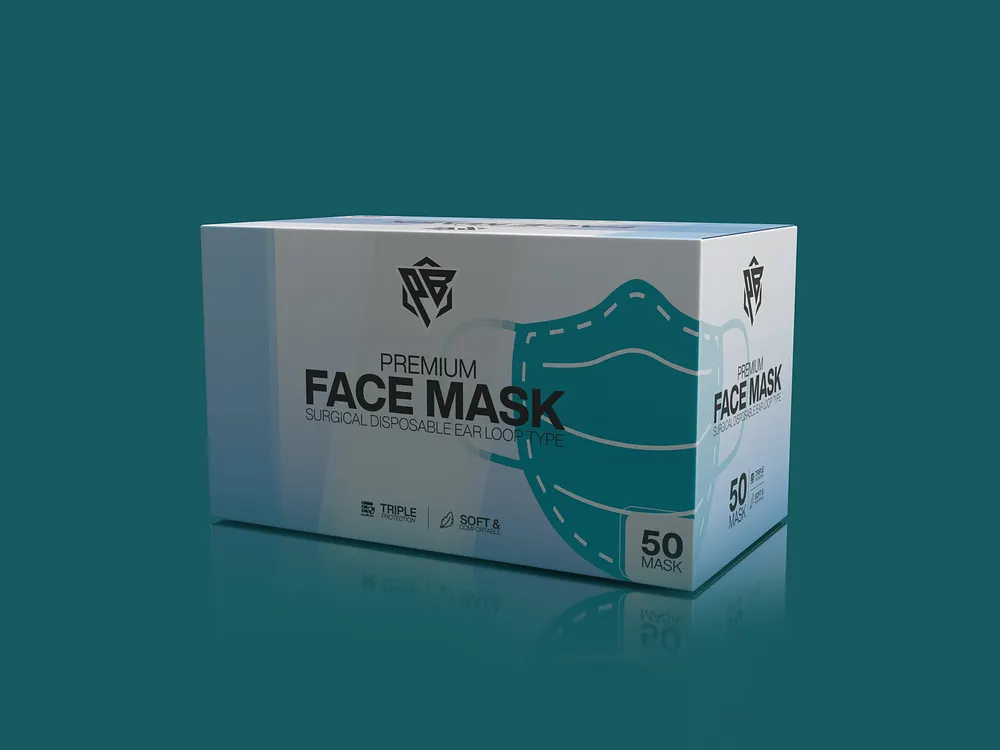 Mask Box Packaging designs, themes, templates and downloadable graphic ...