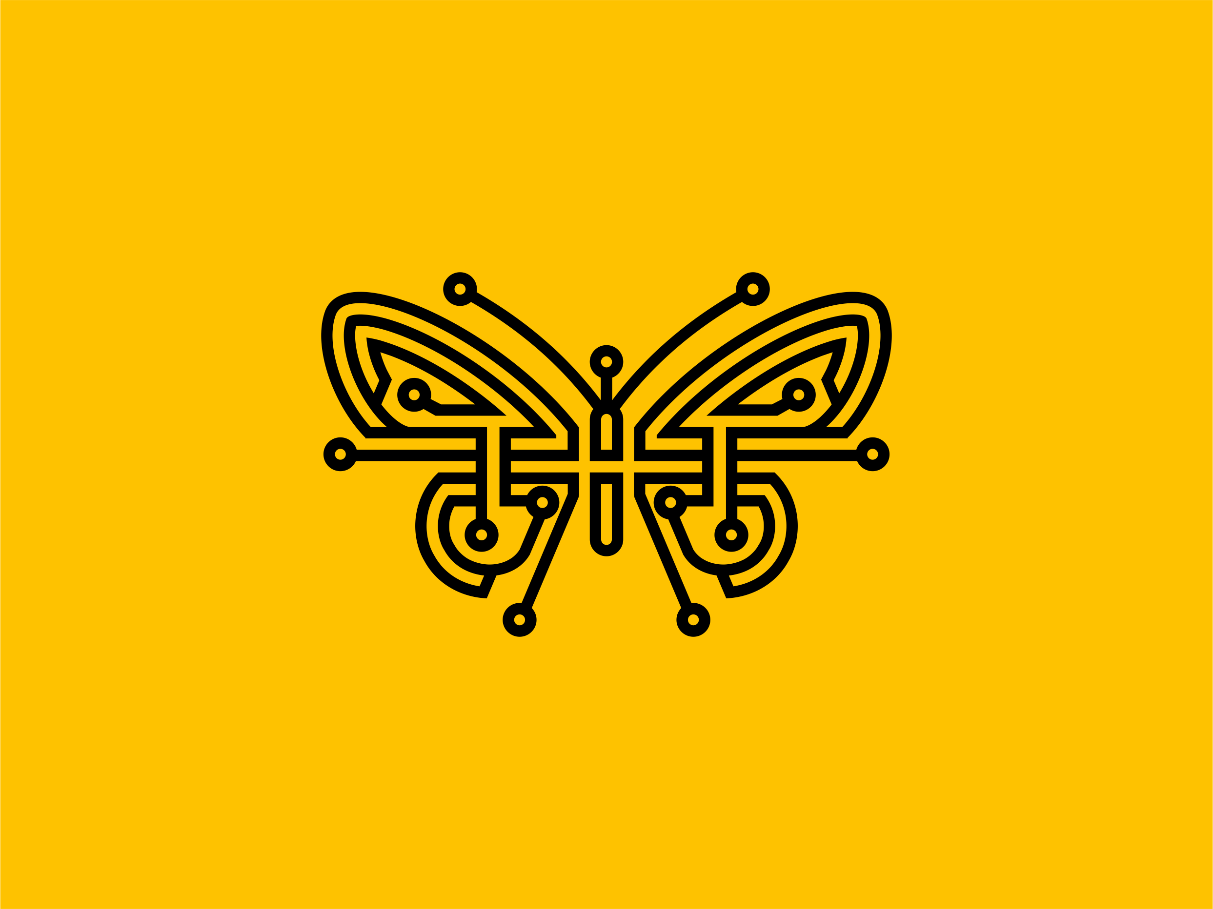 Tech Butterfly Logo by UNOM design on Dribbble