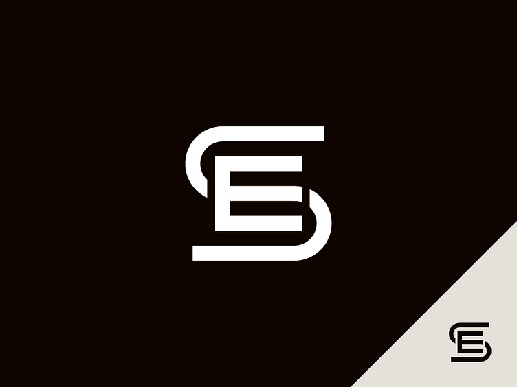 SE Monogram / ES Monogram Logo by Sabuj Ali on Dribbble