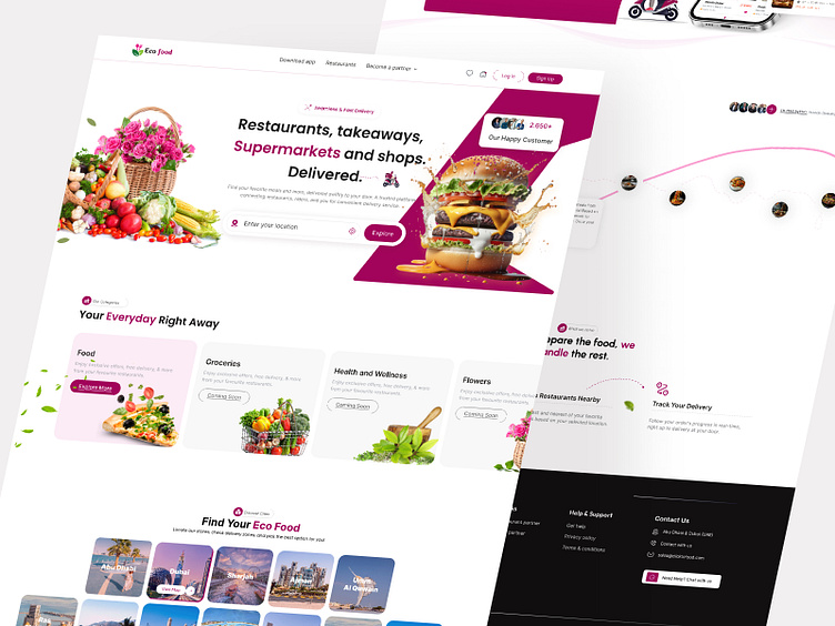 🌱 EcoFood - Smart & Sustainable Food Delivery Website Ui Design by ...