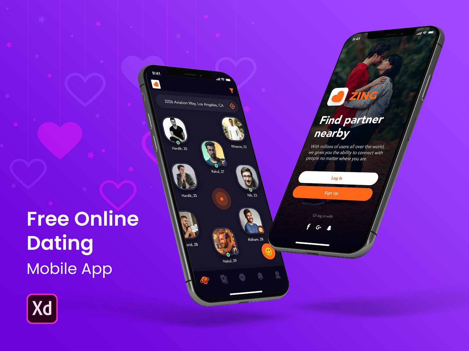 Zing - Dating Mobile Application UI Design by Magnesh Dalal for ...