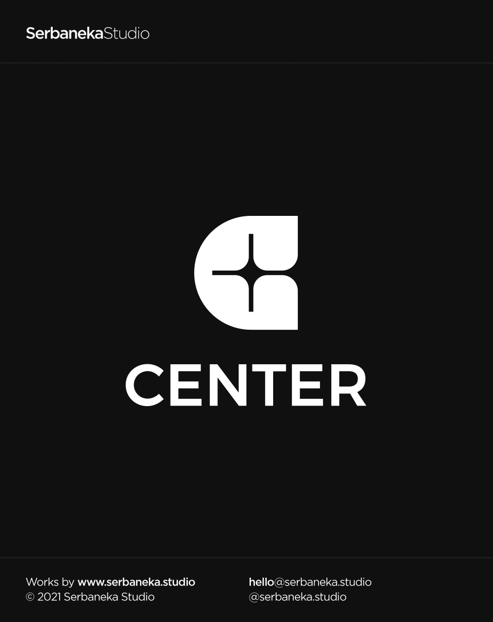 Center Logo by Serbaneka Branding Studio on Dribbble