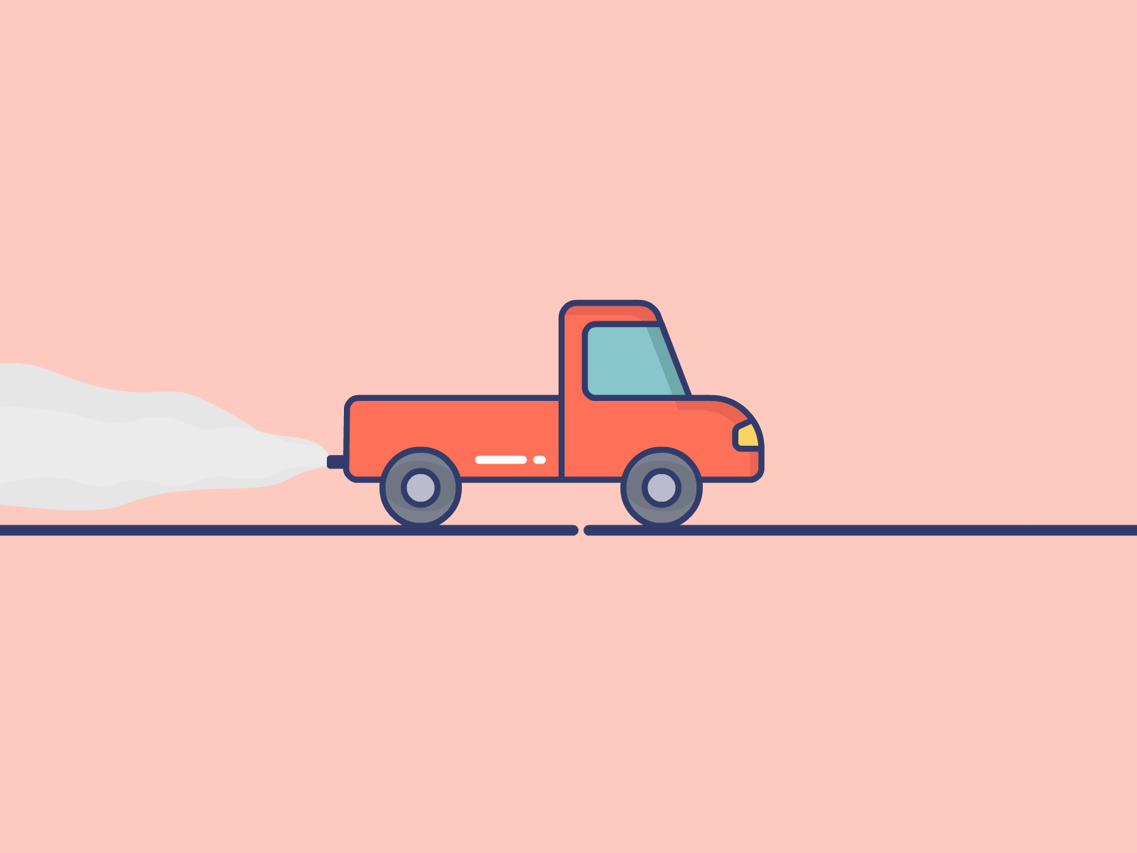Running Truck - Animation Gif by Panda Craft on Dribbble