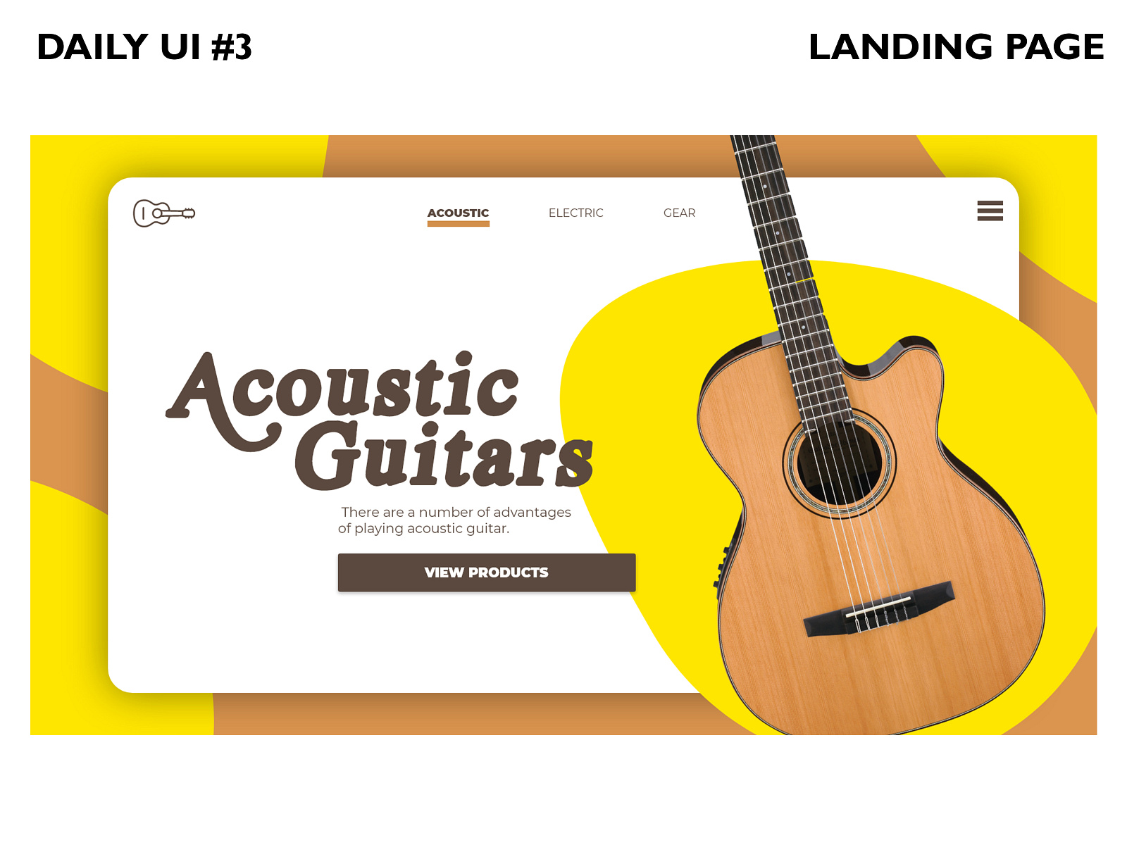 Daily UI #3 Landing Page by Alex Cady on Dribbble