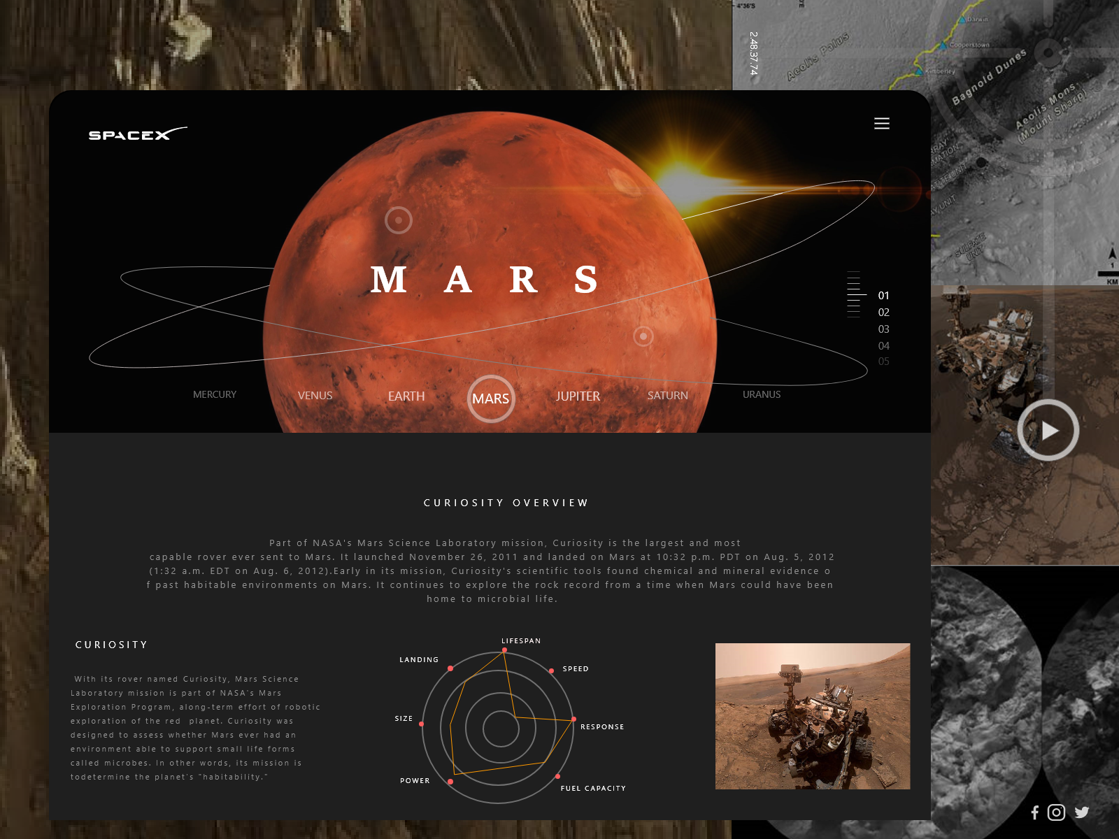 Website Design - Space Study by Gauri Patil on Dribbble