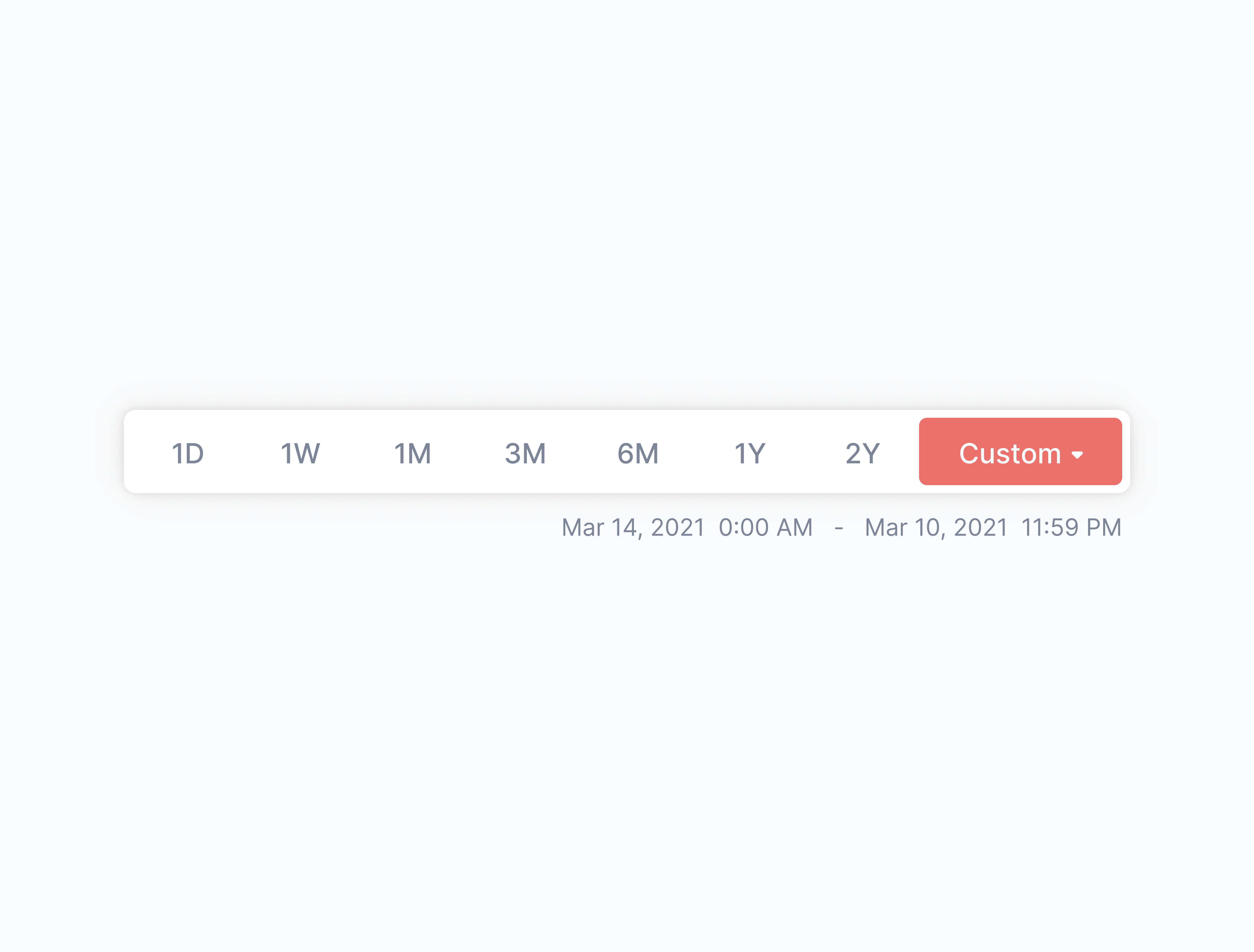Avoiding confusion in time period selectors by Ruban B on Dribbble