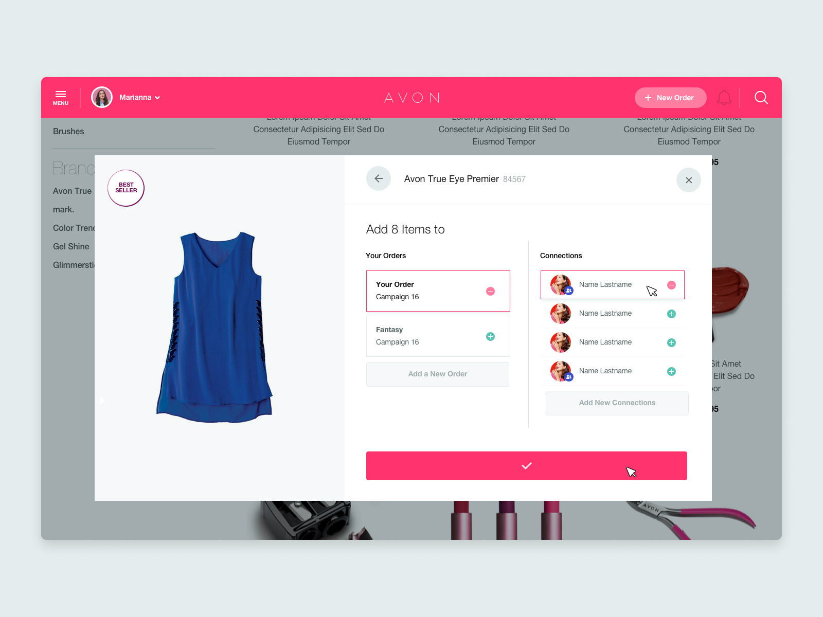 AVON quick by tile design by Sebestyen Illes on Dribbble