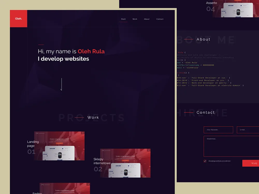 Browse thousands of Front End Developer Portfolio images for design ...