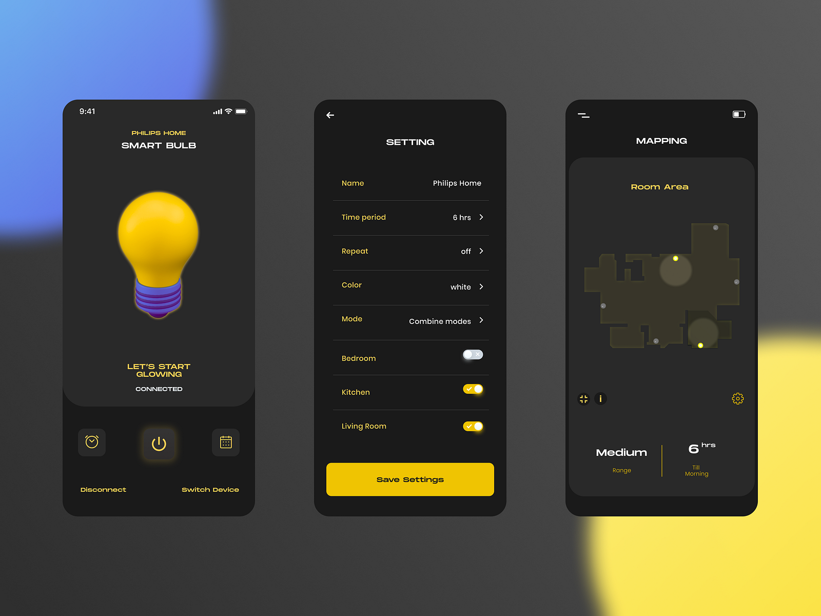 PHILIPS HOME (Smart Bulb application) by Shubham Mehra on Dribbble
