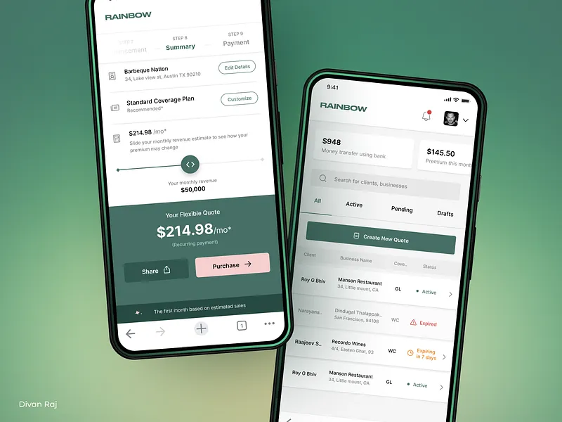 Insurance App designs, themes, templates and downloadable graphic ...