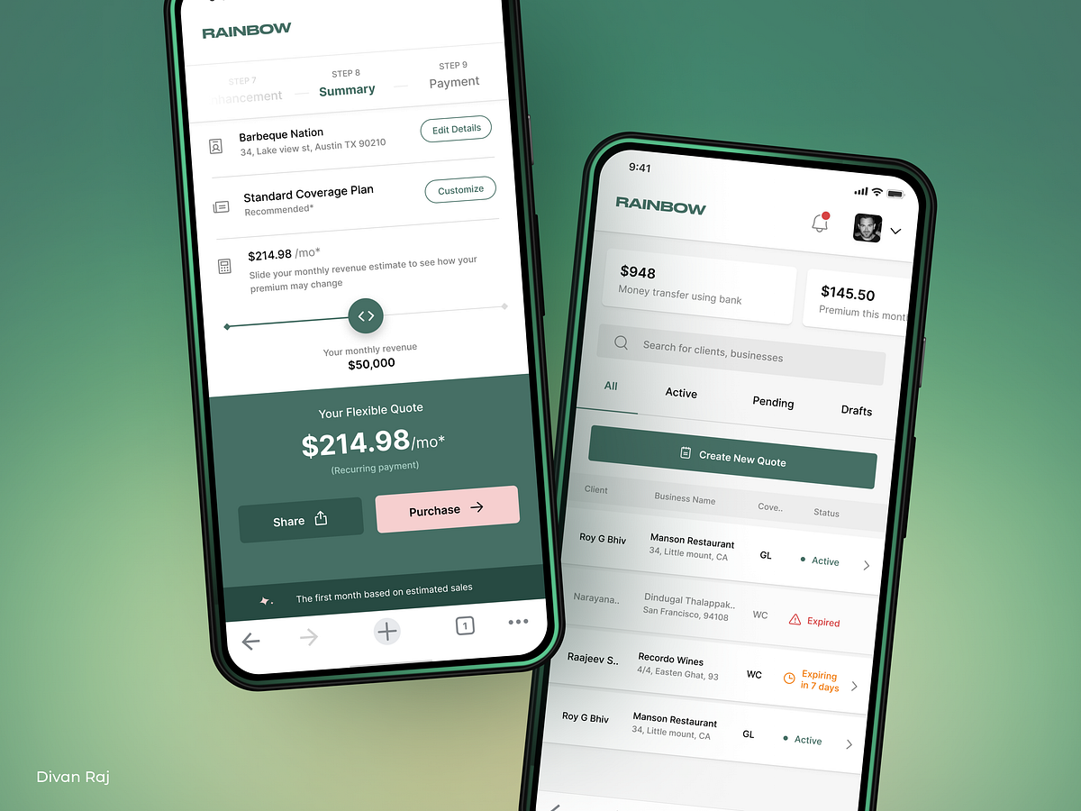 Insurance App designs, themes, templates and downloadable graphic ...