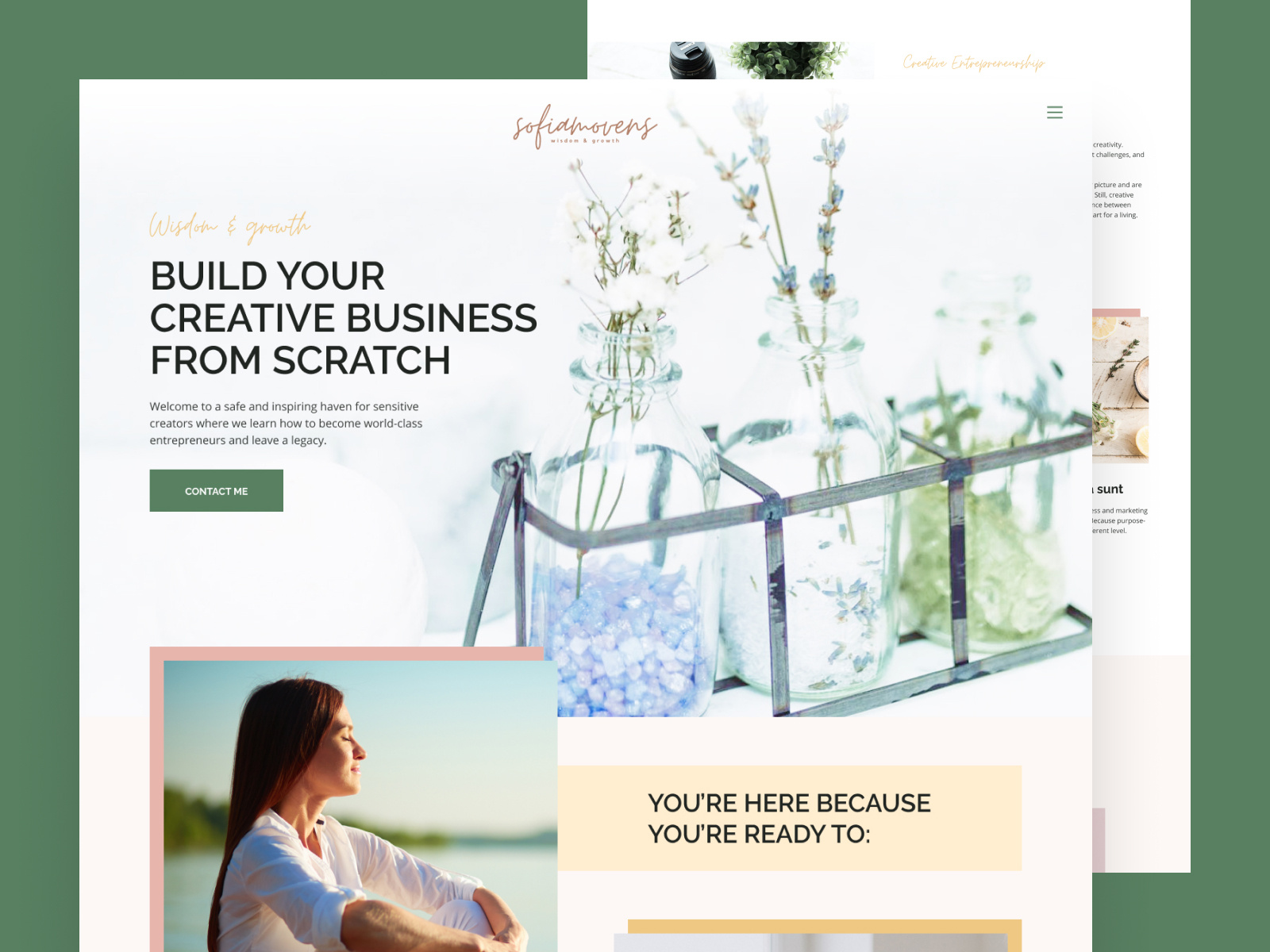 Sofia Movens website by Ivan Stajic on Dribbble
