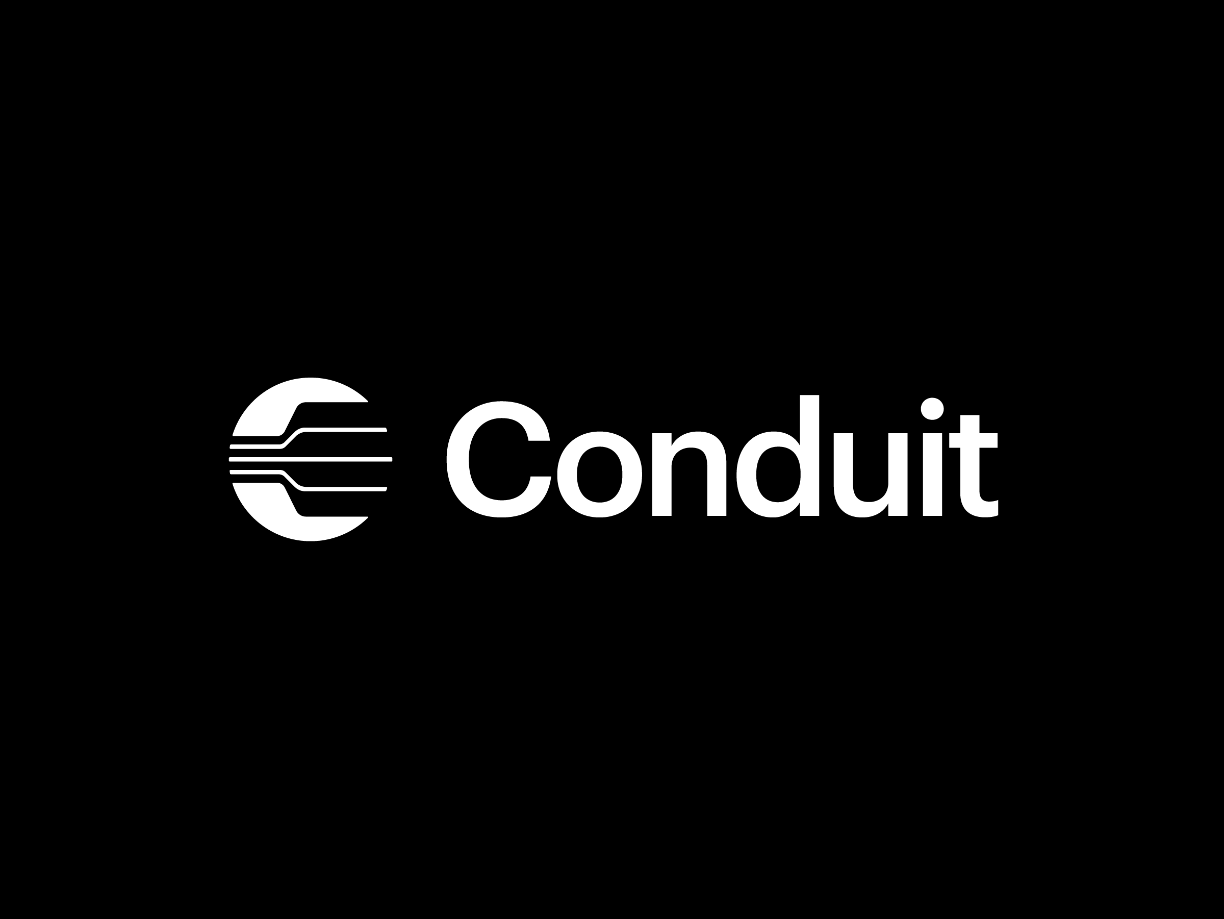 Conduit logo concept by Milos Bojkovic on Dribbble