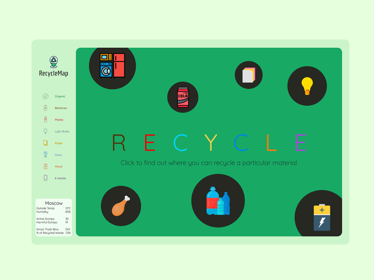 Recycle map by Nikita on Dribbble