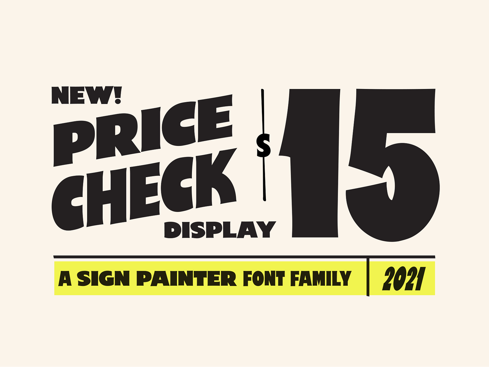 Price Check - Sign Painter Font by Jim Kennelly on Dribbble