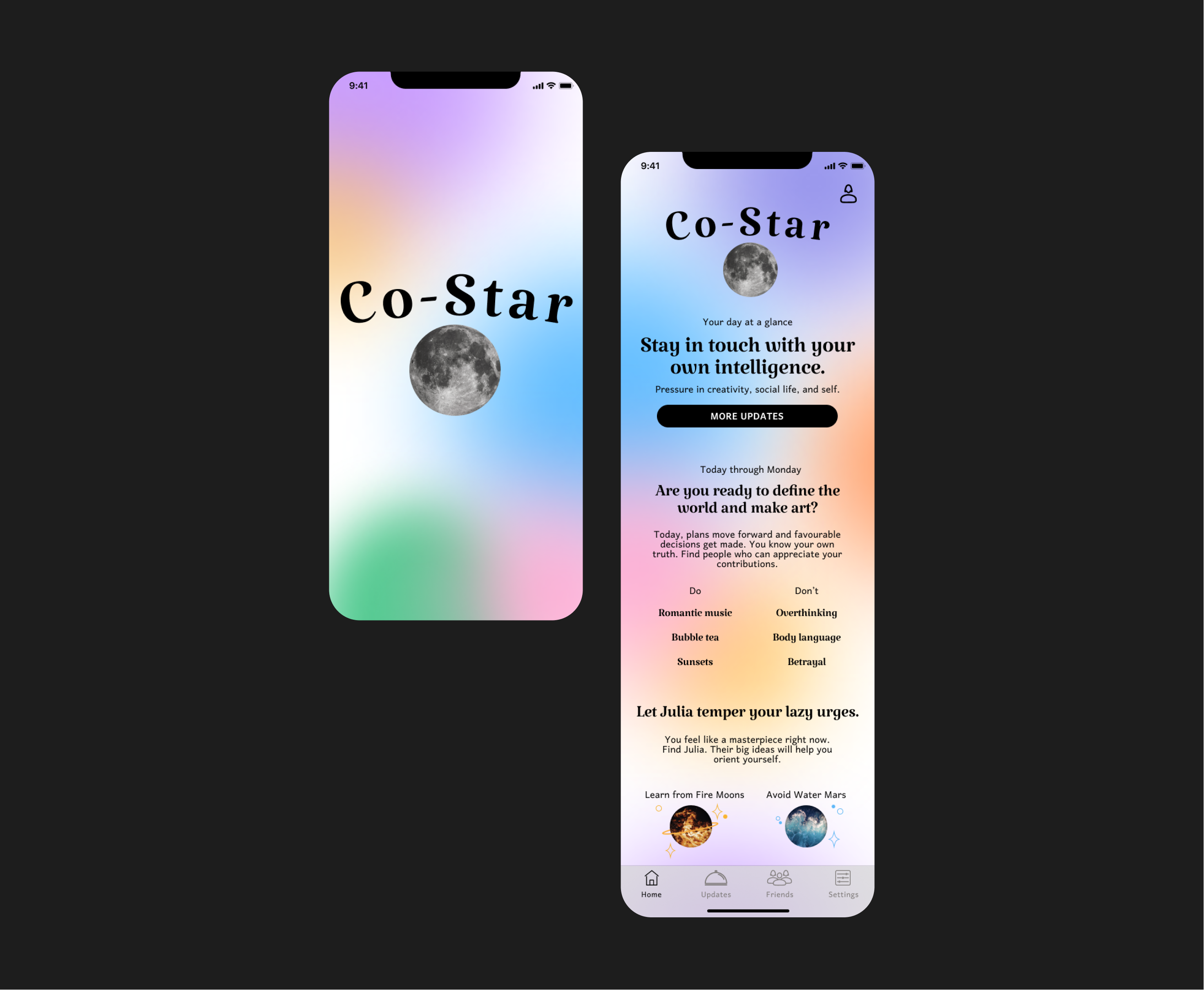 Co-Star Redesign Concept by Julianna Udvari on Dribbble