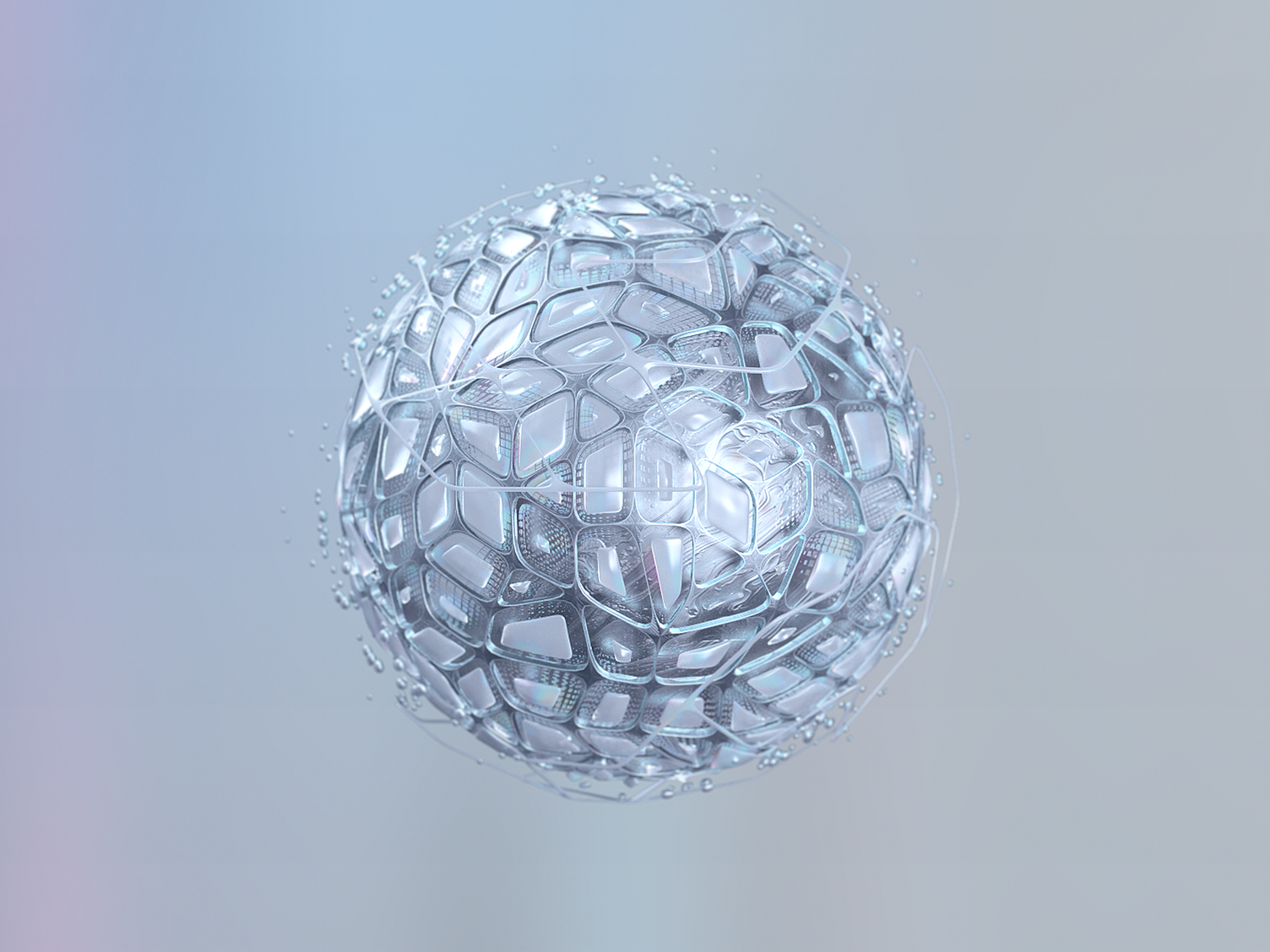 Glossy HD Sphere art by Gleb Kuznetsov for Milkinside on Dribbble